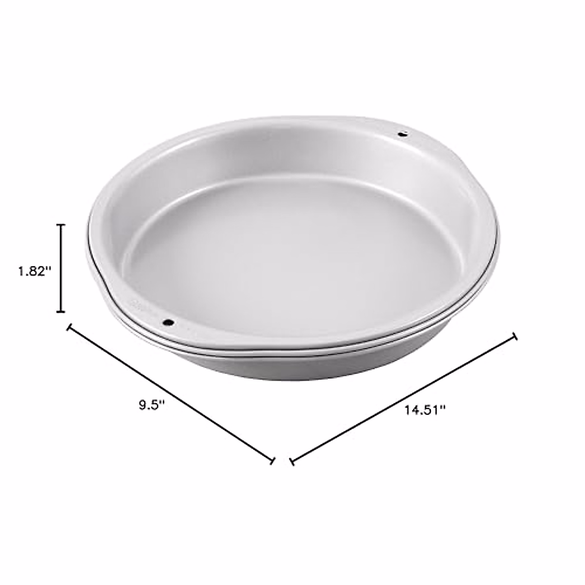 Wilton Recipe Right Non-Stick 9-Inch Round Cake Pans Set, 2-Piece, Steel