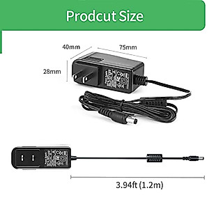 Security-01 AC 100-240V to DC 12V 1A 12W Power Supply Adapter Barrel Plug 5.5mm x 2.1mm for IP Camera IPC, UL Listed FCC