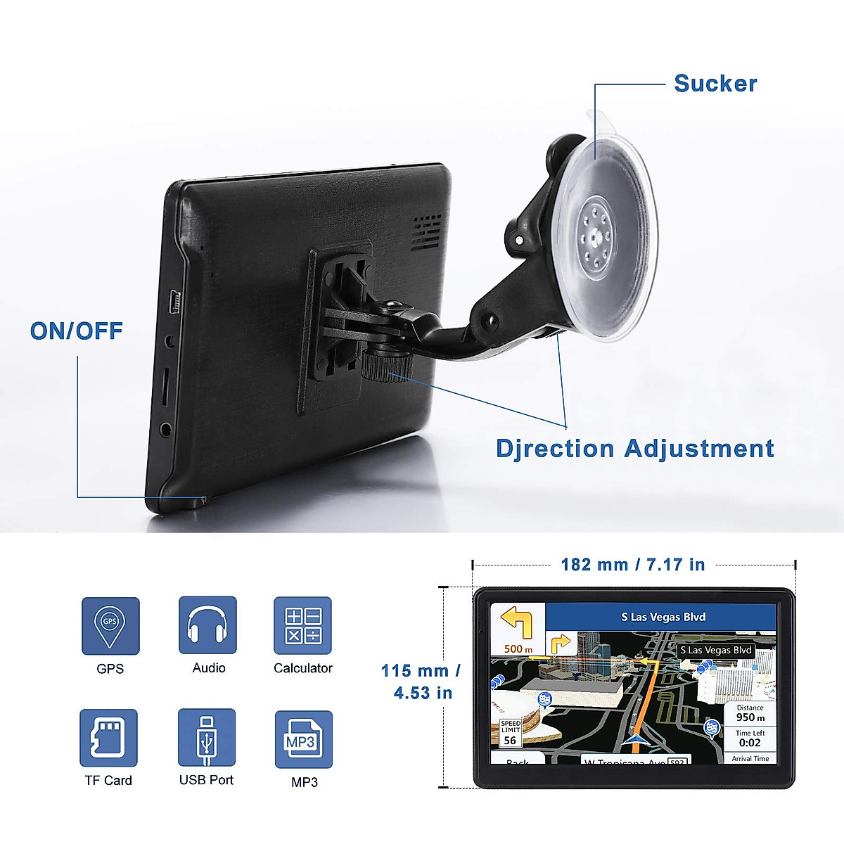 7-inch Car GPS Navigation GPS Navigation for