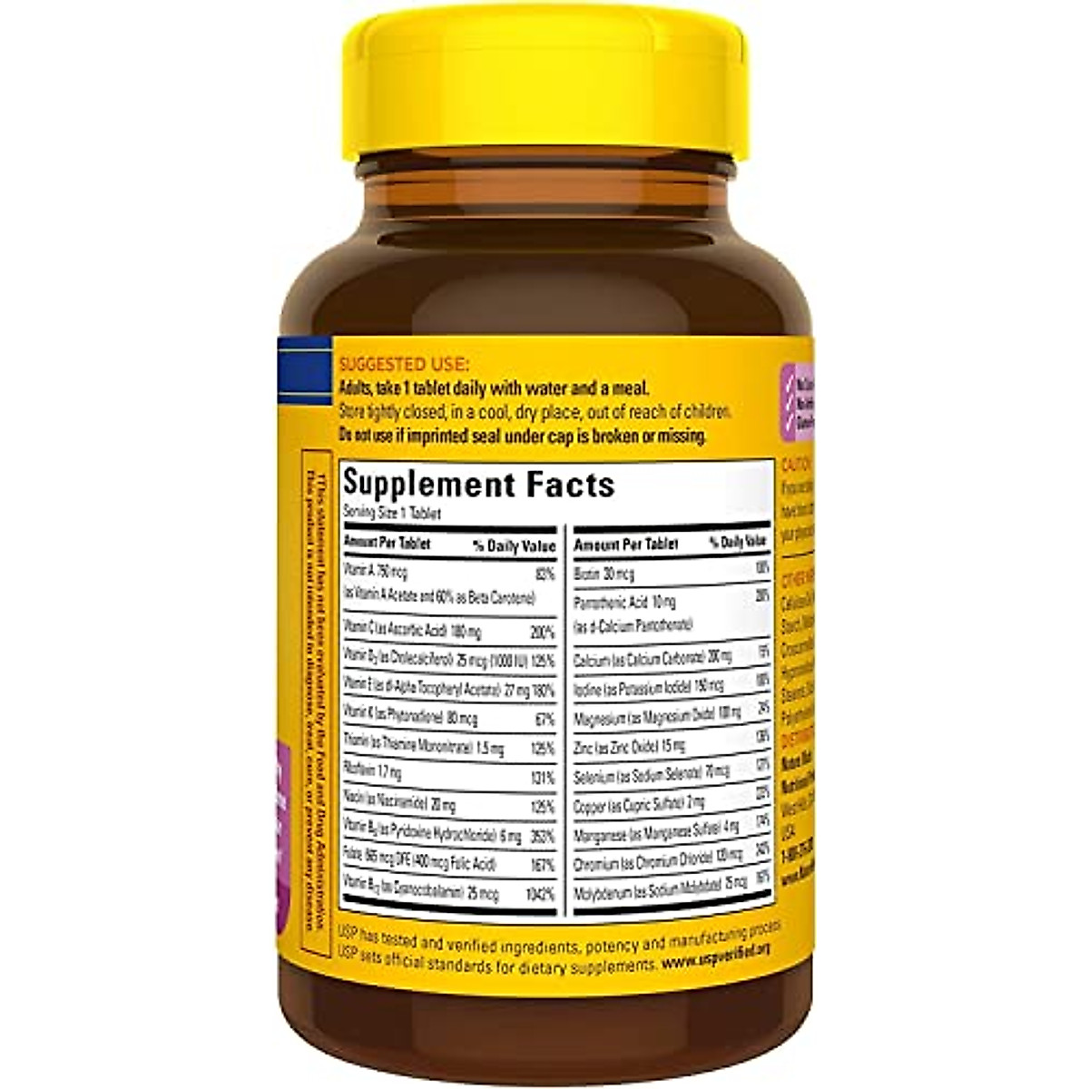 Nature Made Multi for Her 50+ Vitamin/Mineral Tablets 90 ea (Pack of 4)