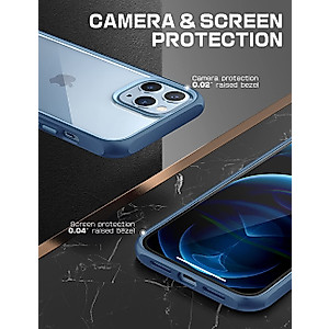 SUPCASE Unicorn Beetle Style Series Case for iPhone 13 Pro Max (2021 Release) 6.7 Inch, Premium Hybrid Protective Clear Case (Azure)