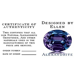 Designed by Ellen Alexandrite Diamond Ring in 14K Yellow Gold-Natural Stone
