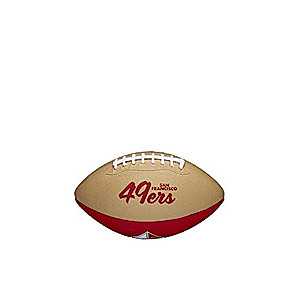 WILSON NFL Mini Team Retro Football-San Francisco, Brown