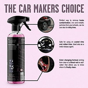 Detroit Surface Care Vampire Wheel Cleaner - Strongest Wheel Cleaning Spray - Brake Dust Remover - Safe On Clear Coated, Plasti Dipped and Chrome Wheels