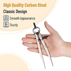 Mr. Pen- Adjustable Divider Leather Compass, 8 Inch, Lockable Metal Compass, Wing Dividers for Leather, Woodworking Compass, Compass for Woodworking, Large Compass for Woodworking, Wing Divider