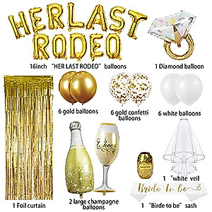 Bachelorette Party Decorations Cowgirl Bachelorette Party with Her Last Rodeo Bridal Shower Decorations Western Country Wild West Themed