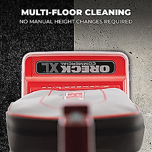 Oreck Commercial Upright Bagged Vacuum Cleaner, Lightweight, 40ft Power Cord, U2000R1, Grey/Red