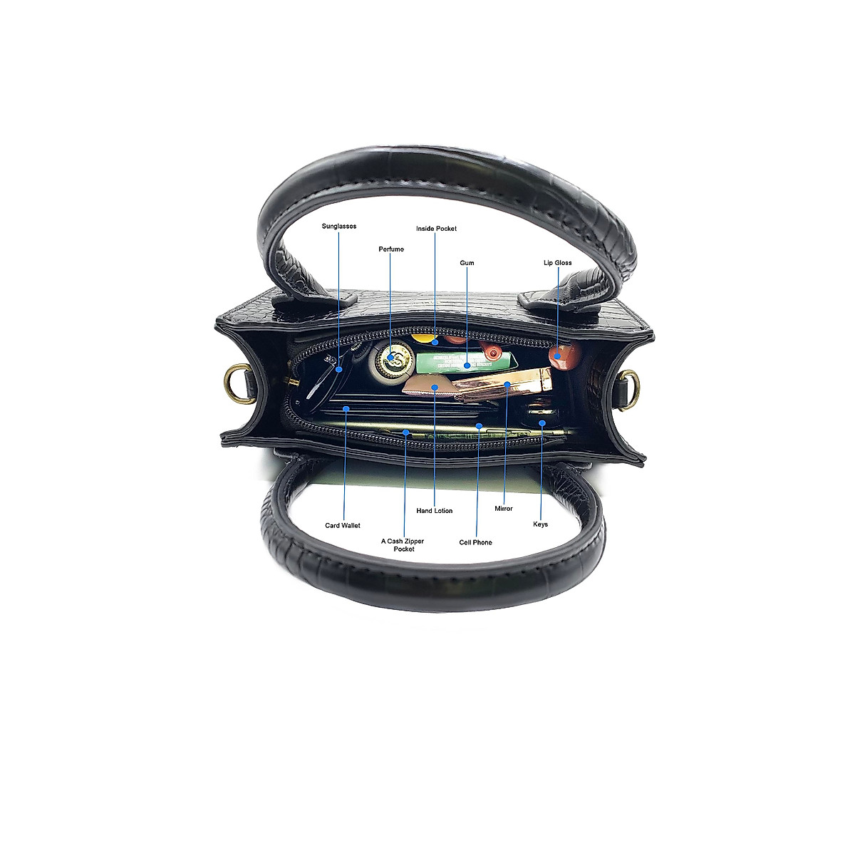 Voera Mini bags for women- Small black purse- Black handbag -Mini purse