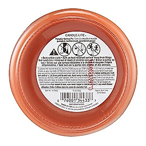 Candle-lite Scented Candles, Pumpkin Nutmeg Pie Fragrance, One 10 oz. Three Wick Aromatherapy Candle with 20-40 Hours of Burn Time, Orange Color