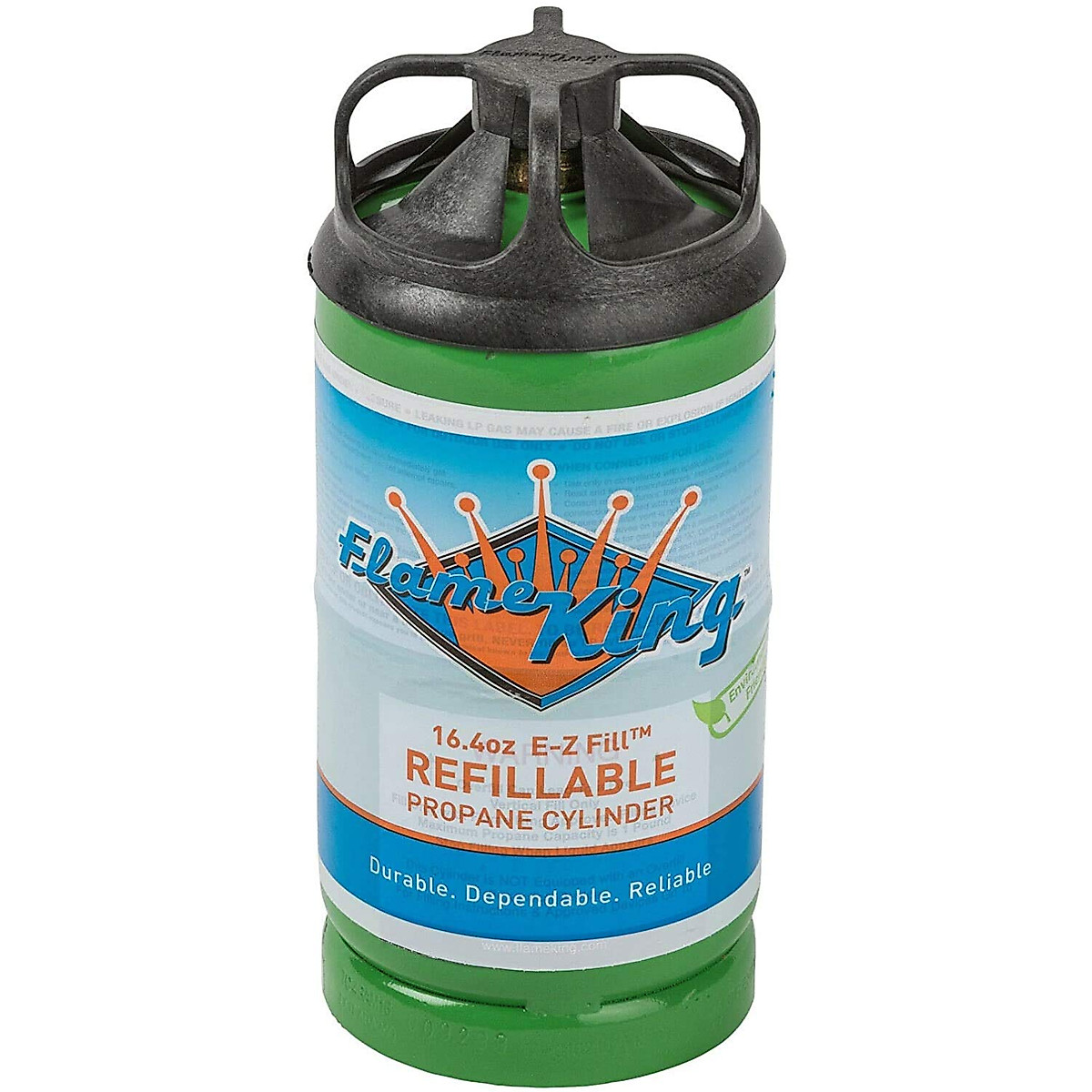 Flame King Refillable 1LB Empty Propane Cylinder Tank (2-Pack) and Flame King Propane Torch Weed Burner