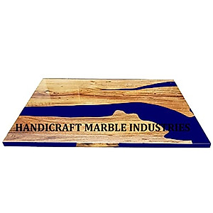 Epoxy Table Live Edge Wooden Table Epoxy Resin River Table Natural Wood Dining table Natural Epoxy Table Resin Table