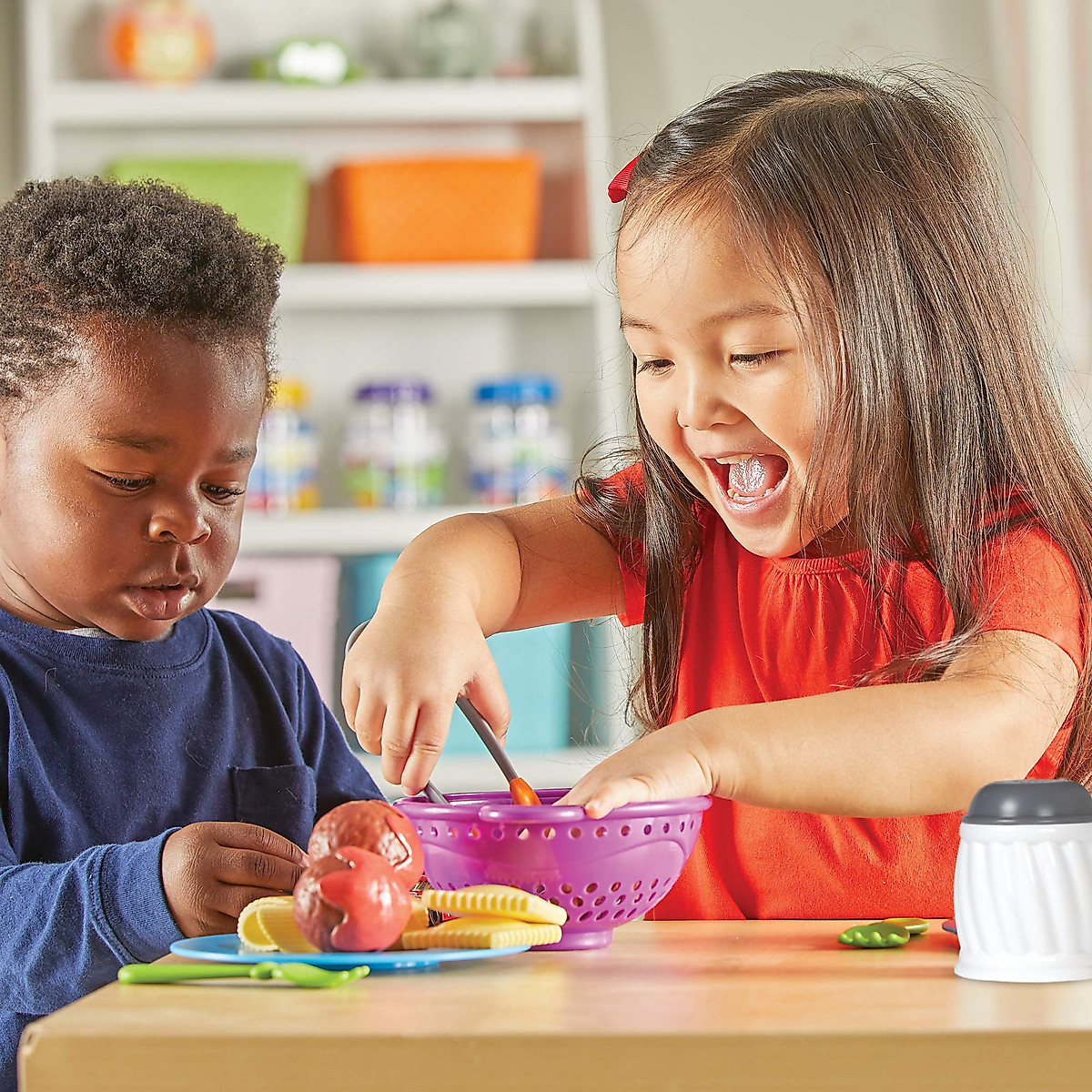 Learning Resources New Sprouts Pasta Time - 20 Pieces, Ages 2+ Pretend Play Food for Toddlers, Preschool Learning Toys, Kitchen Play Toys for Kids