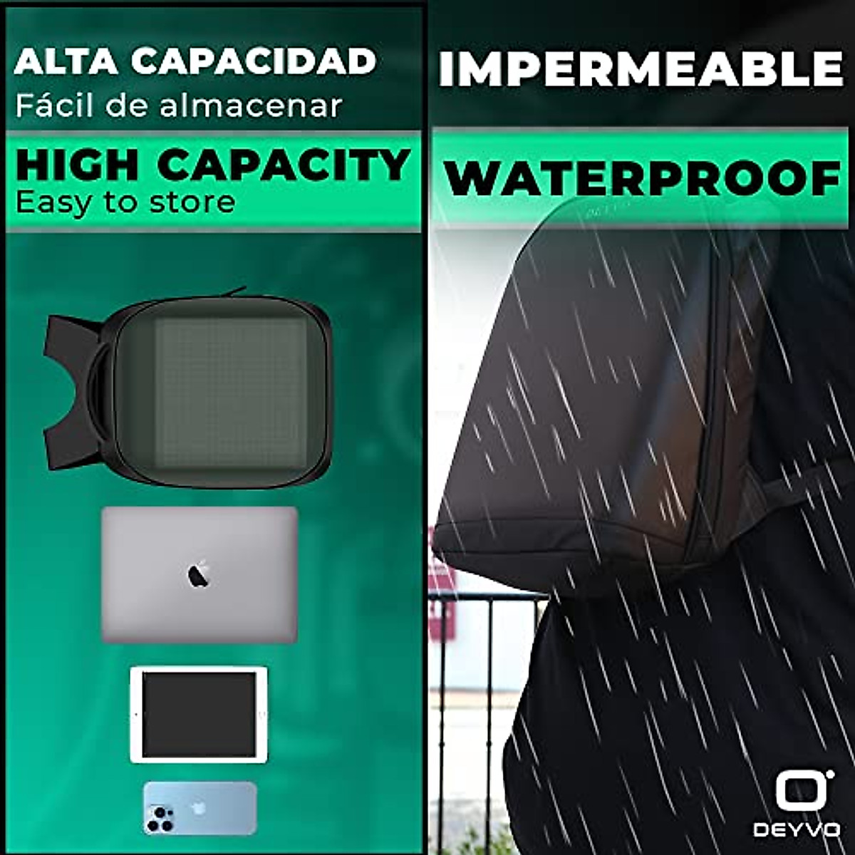 Black Smart LED Backpack, Customizable Laptop Backpack, Travel Laptop Backpack For Adult and College Students. Need Plug in the power bank to use,15.5Inch laptop.18L