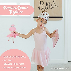 Tickle & Main Ballerina Princess Gift Set, Ballerina Doll, Dance Recital Gifts for Girls