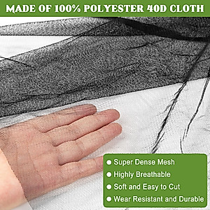 Unves Mosquito Netting, 39 x 10 Ft Mosquito Net for Patio Insect Bird Netting for Garden Protection, Garden Mesh Netting Protect Vegetables Fruits from Birds Bugs