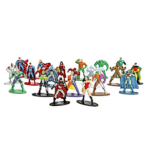 Jada Toys DC Comics 1.65" Die-cast Metal Collectible Figures 20-Pack Wave 1, Toys for Kids and Adults, Multi-Color (84409)