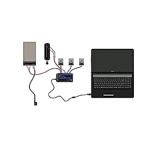 3 Axis GRBL 1.1f 32-Bit Controller-Control-Board Stepper Motor Support Offline Dual Y-axis USB Drive Board for Woodworking Engraving Machine, CNC Router, Laser Engraving Machine