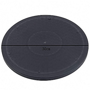 Flybloom Black 30cm Clay Plastic Pottery Turntable Pottery Wheel Rotate Turntable Swivel Pottery Turntable Rotary Plate