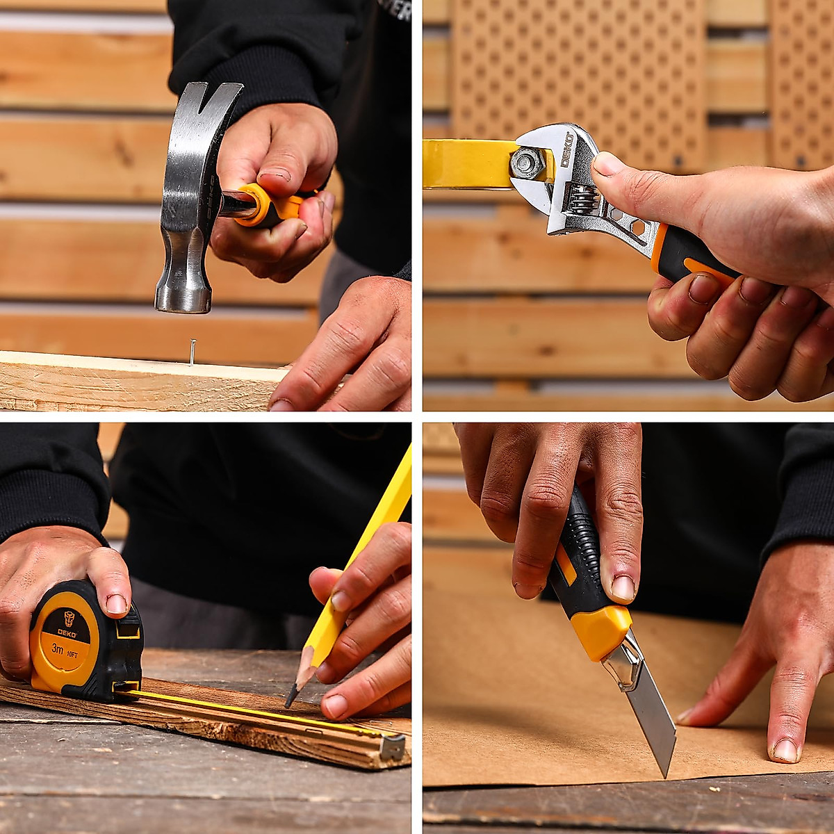 Cordless Drill Tool Kit Set: 20V Power Drill Tool Box with Battery Electric Drill Driver for Men Home Hand Repair Basic Toolbox Tools Sets Drills Case