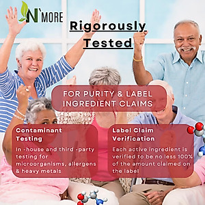 N'More N-Acetyl-Cysteine (NAC) 600 Mg 60 Veggie Capsules Non-GMO, Gluten Free