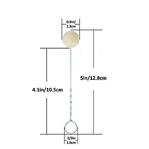 (50 Pack) Wool Daubers Leather Dye Leather Tool Wool Balls Brush Leathercraft Tools and Supplies Leather Crafting Tools Leather Craft Sponge Daubers with Metal Handle for DIY
