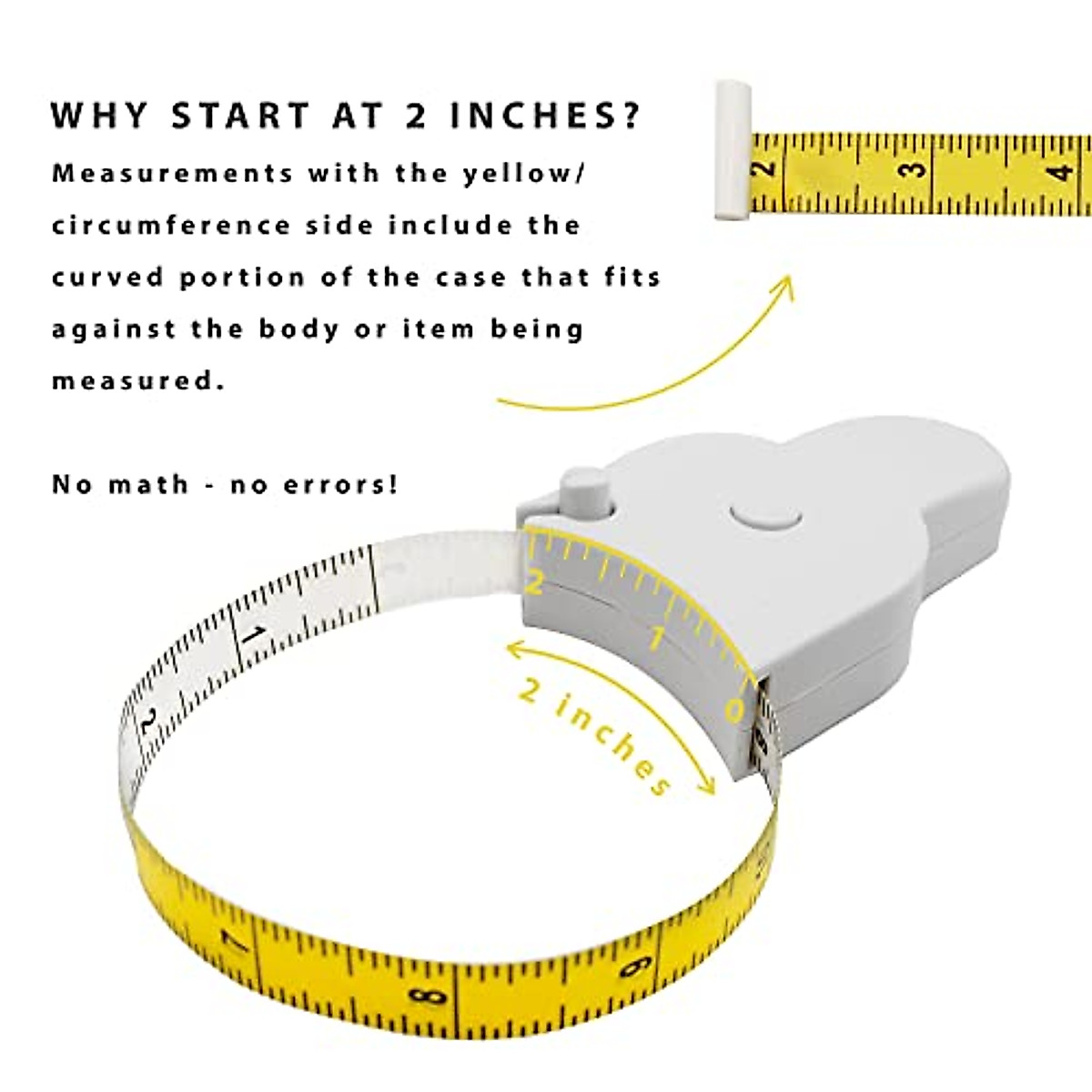 3 Piece Measuring Tape for Body Kit - Automatic Telescopic 80 Inch Tape Measure Body Measuring Tape for Weight Loss, Muscle Gain - Metric Body Measure Tape Retractable & Self-Tightening