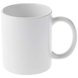 Cricut Beveled Blank, Ceramic-Coated, Dishwasher & Microwave Safe Mug to Decorate, Mug Press & Infusible Ink Compatible,12 Oz Sublimation, Ideal for Crafts and Printing, 6 Count, White