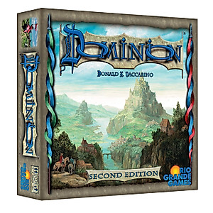Rio Grande Games Dominion 2nd Edition | Deckbuilding Strategy Game for 2-4 Players, Ages 13+ | Updated Cards, Artwork, Streamlined Rules