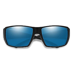 Smith Guides Choice Performance Sport Sunglasses, Matte Black/Chromapop Polarized Blue Mirror