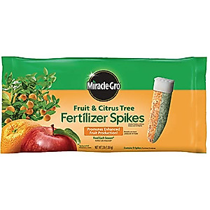 Miracle-Gro Fertilizer Spikes for Fruit and Citrus Trees, 12-Pack (Not Sold in Pinellas County, FL)