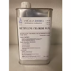Methylene Chloride 99.9% Purity - Dichloromethane - Made in USA - 2 Liter / 67 fl oz