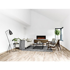 Amantii Panorama Indoor/Outdoor Extra Slim Built In Electric Fireplace (BI-60-XTRASLIM), 60-Inch