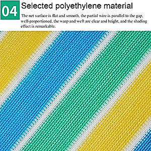 Shade Cloth Shade net Thickened Encrypted 90% Shade Cloth, Sunblock UV-Resistant, with Grommets, for Patio Lawn, Balcony Privacy Sunblock Screen Mesh
