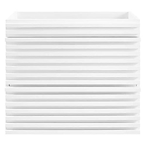 Modway Render 23.5" MDF Wood Wall-Mount Bathroom Vanity Cabinet in White