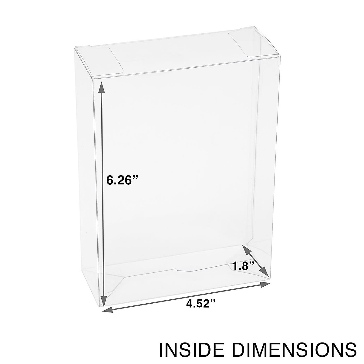 Platinum Protectors Plastic Display Case Compatible with Funko Pop Enamel Pin (5 Pack)