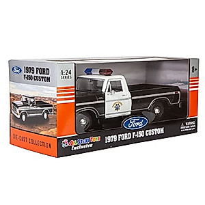 Motormax All Star Toys Exclusive 1979 Ford F-150 California Highway Patrol CHP Police Pickup Truck 1:24 Diecast Law Enforcement Model Car 76987