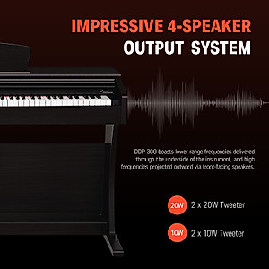 Donner DDP-300 Digital Piano + Donner Duet Piano Bench