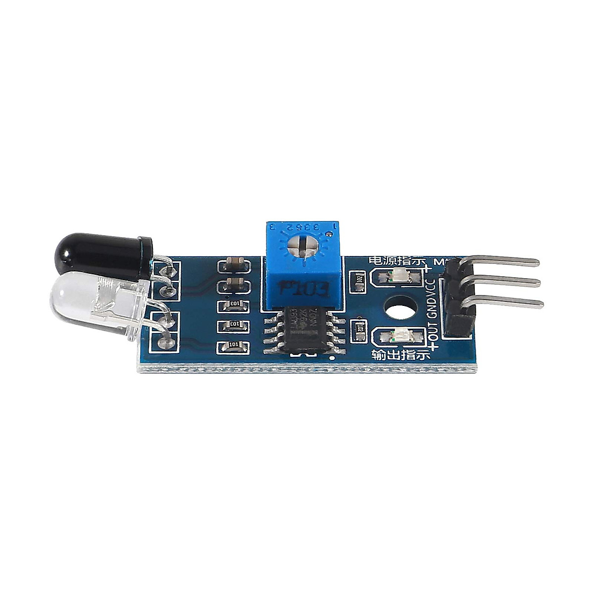 ALMOCN 15PCS IR Infrared Obstacle Avoidance Sensor Module 3-Wire for Arduino Raspberry Pi Smart Car Robot