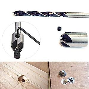 Yakamoz 7Pcs HSS Countersink Drill Bits Set High Speed Steel Counter Sink Bit for Wood Carpentry Reamer Woodworking Tool