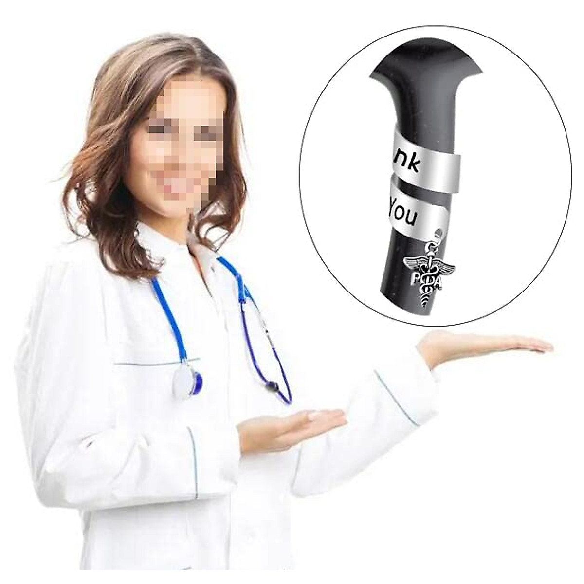 POTIY Physician Assistant Stethoscope ID Tag PA Stethoscope ID Tag Medical Student Charm PA School Gift (PA)