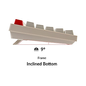 Keychron C1 Hot-swappable Wired Mechanical Keyboard for Mac Layout, Keychron Mechanical Blue Switch/USB Type-C Cable/Double-Shot ABS Keycaps Tenkeyless 87 Keys Computer Keyboard for Windows PC