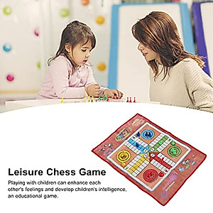 Shanrya Roll Up Chess Board Set, Folding Chess Game Set Lightweight Compact for Entertainment