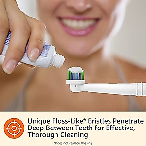 Amazon Basics Flossing Replacement Brush Heads, 3 Count, 1-Pack (Fits most Oral-B Electric Toothbrushes) (Previously Solimo)
