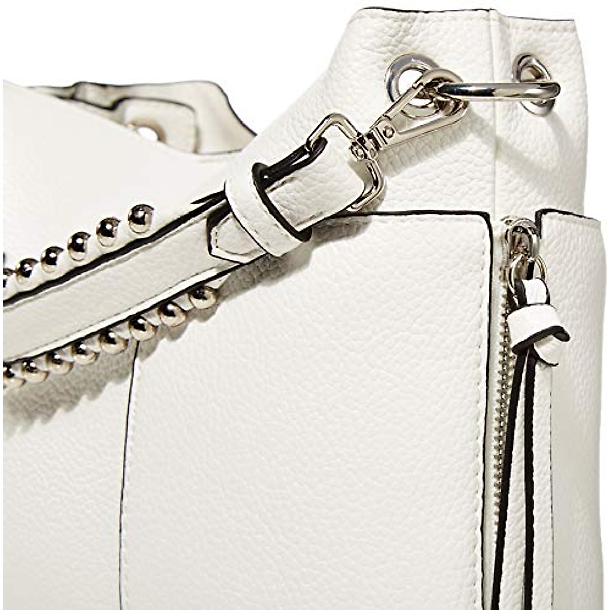 Steve Madden womens SAMMY Bucket Bag White, White, One Size US
