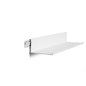 Hangman L18W L 18-Inch No-Stud Floating Shelf (White Powder Coat)