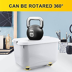 360° Rotation Without Blind Angle Swivel Small Caster Wheels - Upgrade Your Appliances with Self Adhesive Caster Wheels - Set of 4 Mini Wheels for Easy Movement and Maneuverability on Any Surface
