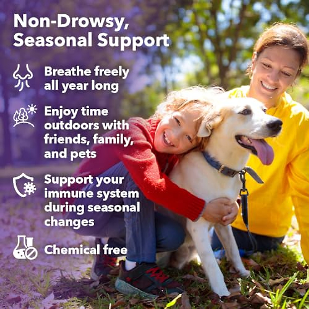 Breathe-X - Allergy & Sinus Relief Supplement - Supports Sinuses & Nasal Discomfort - Non-Drowsy & Fast-Acting - Quercetin, Bromelain, Citrus Bioflavonoids, Nettle Leaf & Vitamin C - 90 Capsules