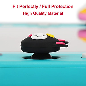 Owngen Cute Thumb Grip Caps for Nintendo Switch/Lite/OLED, Kawaii Magic Moon Joy-Stick Button Stick Cover 3D Analog Ergonomic Cap for NS Controller Joy-Cons (Luna)