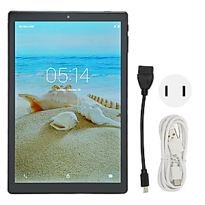 ASHATA Android Tablet 10 InAndroid Tablch, 8 Core, 4GB RAM 64GB ROM, 2.4G 5G Dual Band WiFi Calling Tablet Computer, 5MP 8MP Dual Camera, 5000mAh Battery, GPS BT (US Plug)