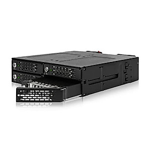 ICY DOCK ToughArmor MB720MK-B V2 Full Metal 4 Bay M.2 NVMe SSD PCIe 4.0 Mobile Rack for External 5.25" Drive Bay Black 1.6"x5.7"x7.2"